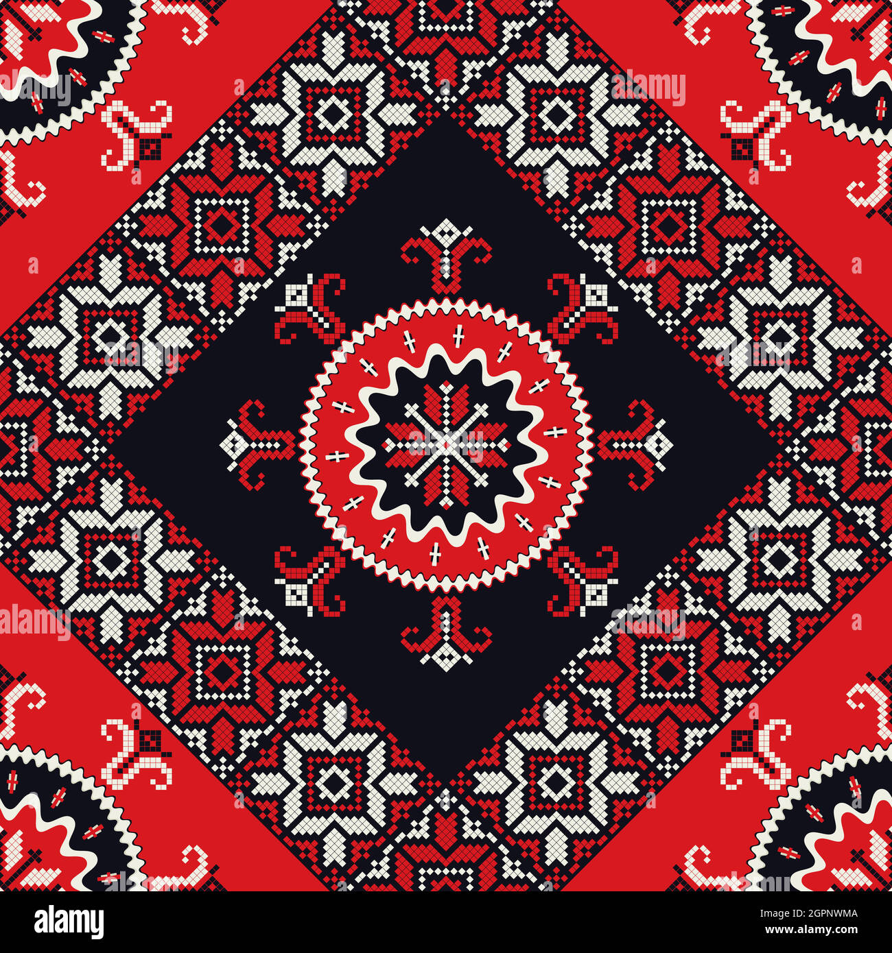 Romanian traditional pattern 120 Stock Vector Image & Art - Alamy