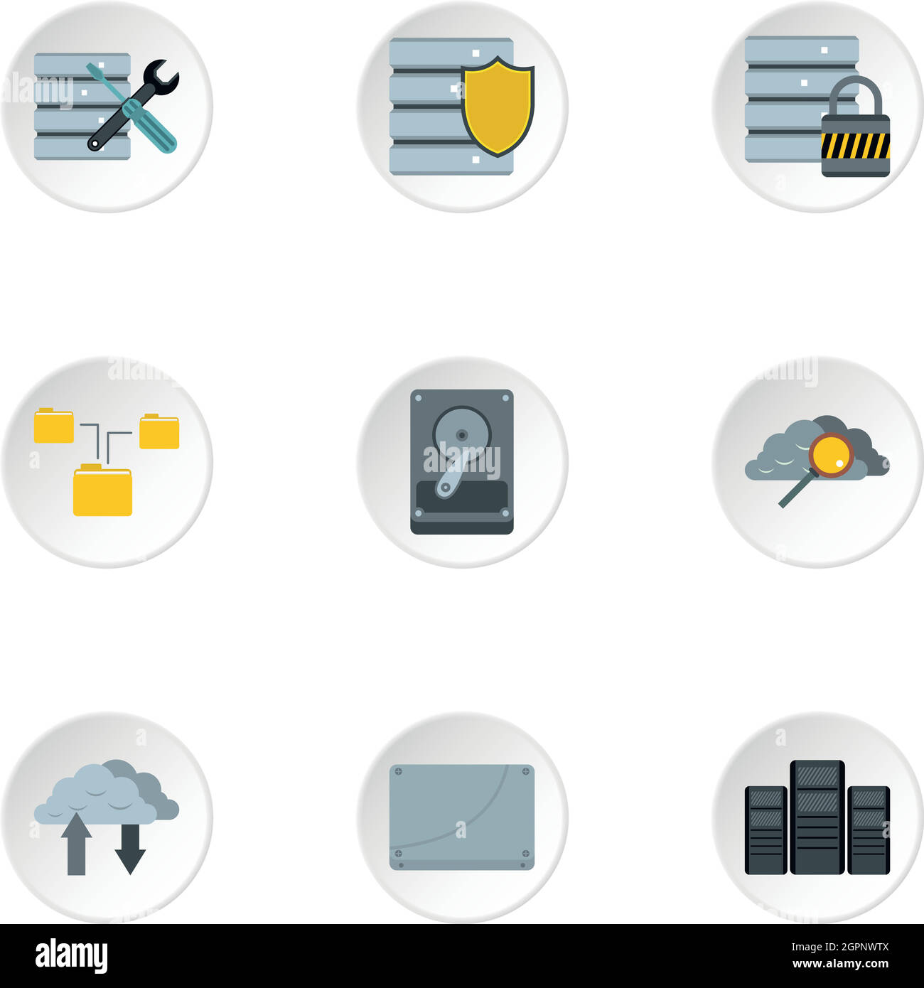 Vector data flat Stock Vector Images - Alamy