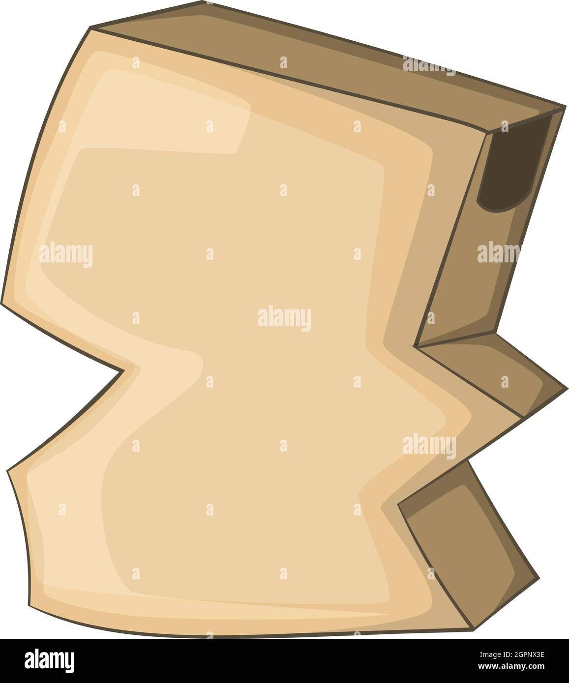 Waste carton box icon Stock Vector Images - Alamy