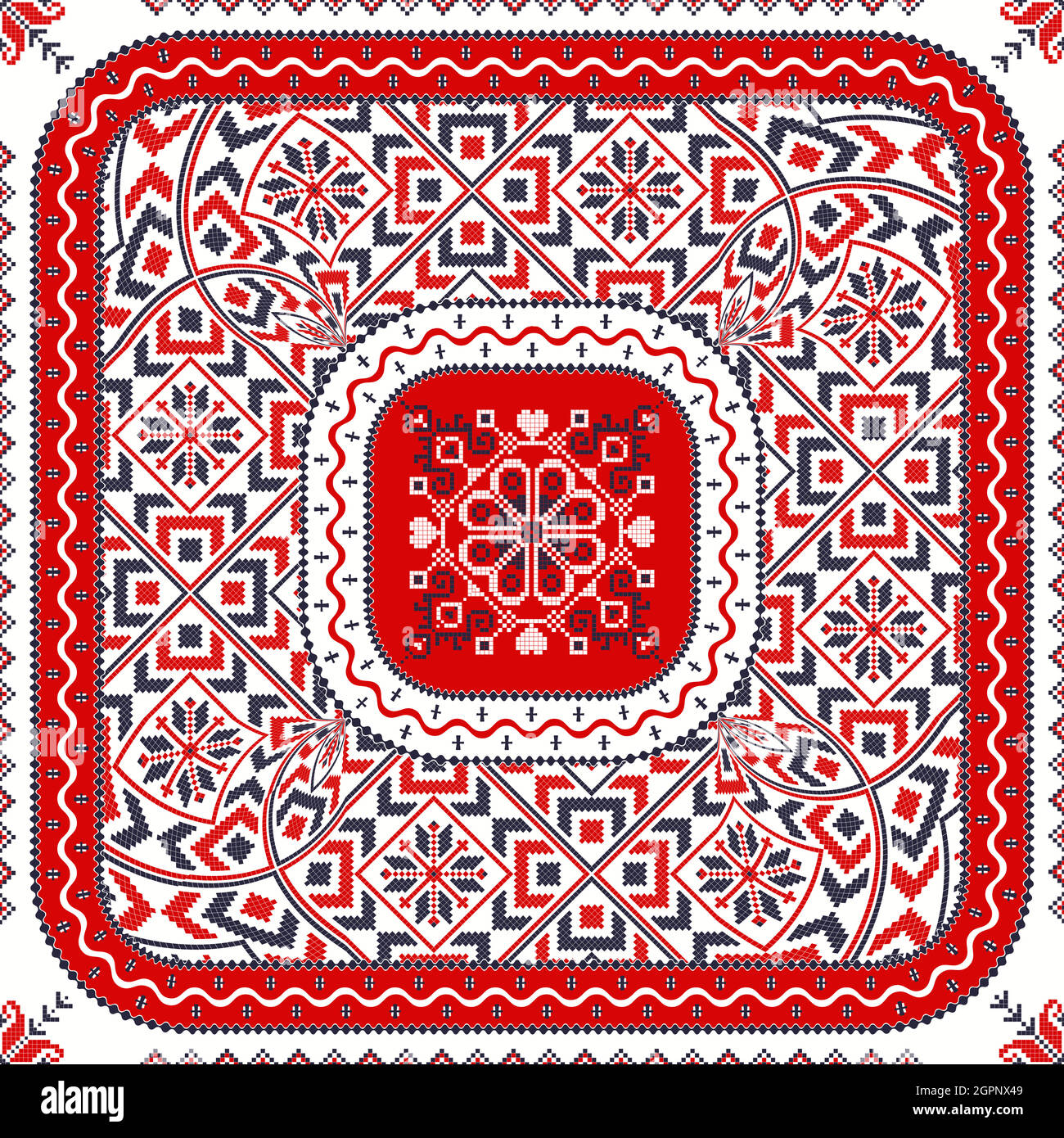 Romanian traditional pattern 106 Stock Vector Image & Art - Alamy