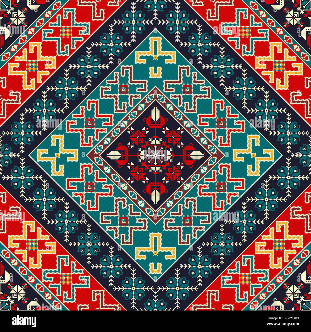 Romanian traditional pattern 37 Stock Vector Image & Art - Alamy