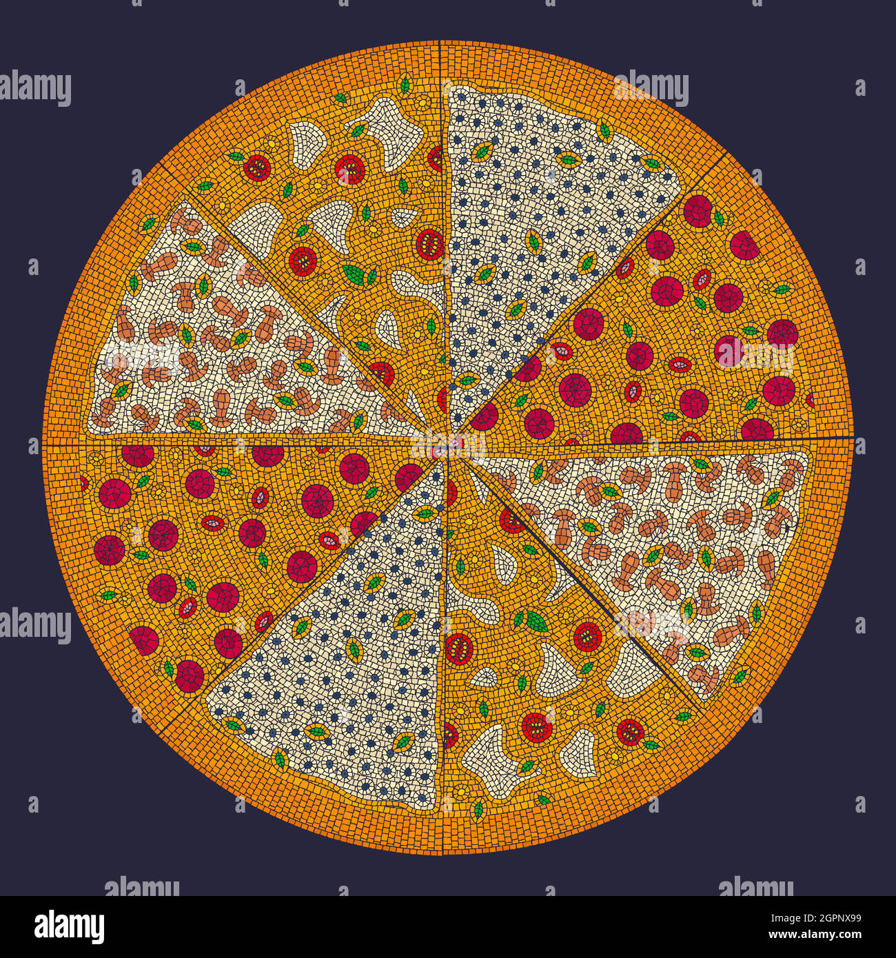 Ceramic background mosaic collage Stock Vector Images - Alamy