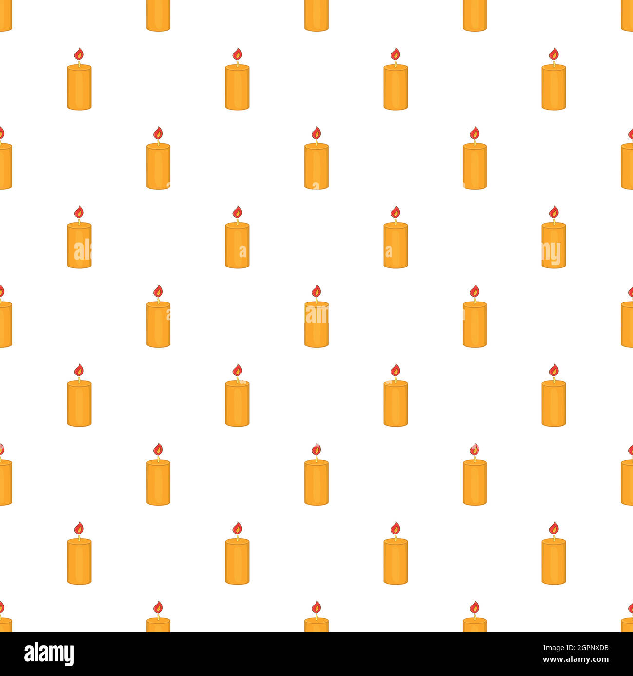 Candle pattern, cartoon style Stock Vector Image & Art - Alamy