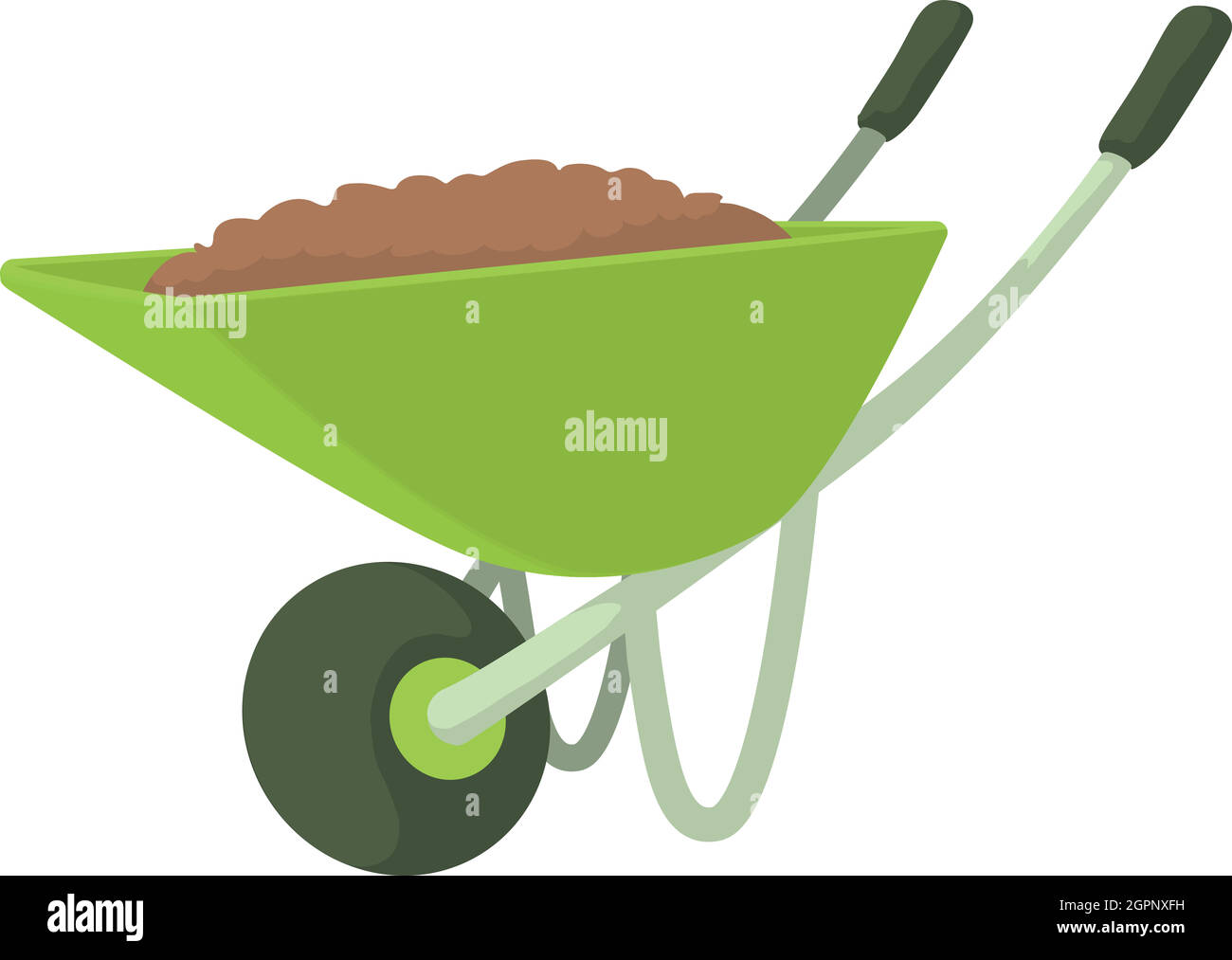 Wheelbarrow cartoon hi-res stock photography and images - Alamy