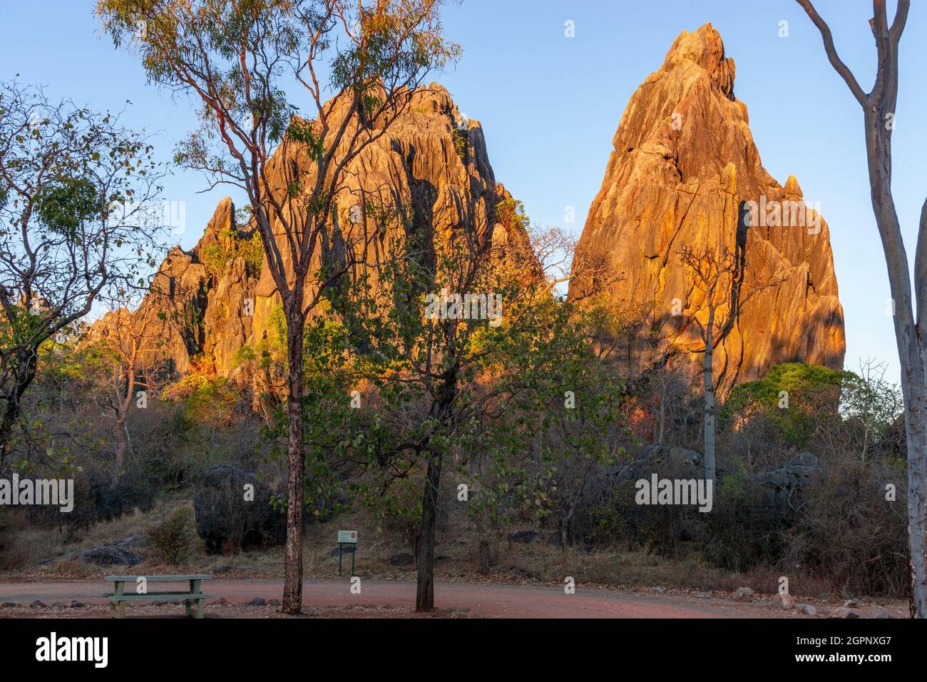 Limestone outcrop at Chillagoe-Mungana Caves National park, North ...