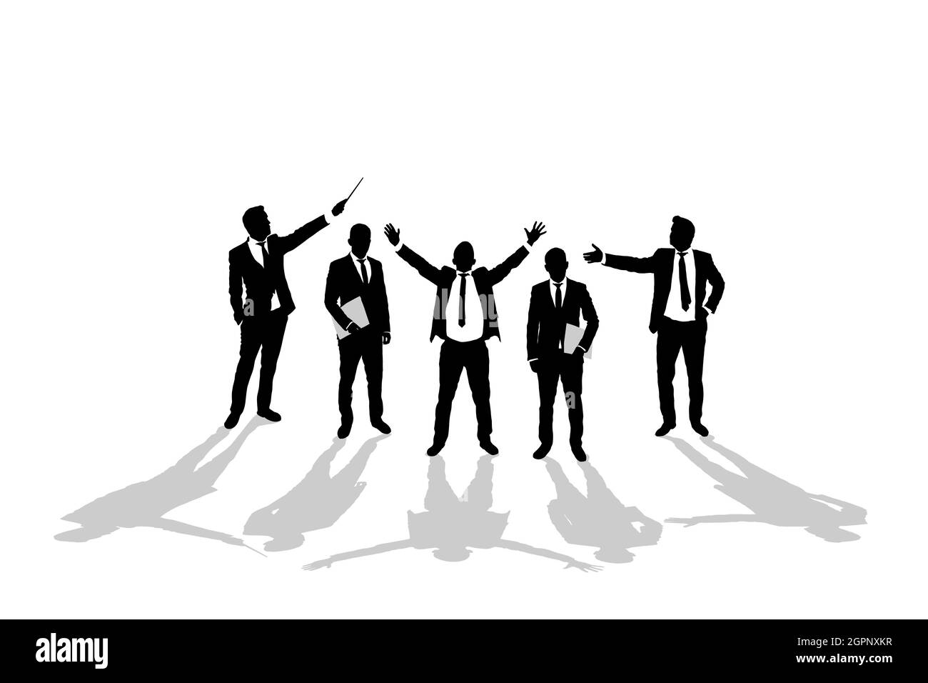 Business communication man holding Stock Vector Images - Alamy