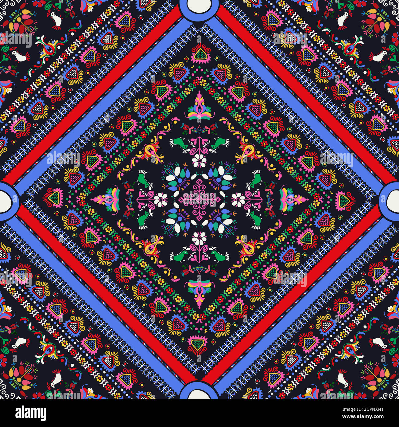 Hungarian embroidery pattern 45 Stock Vector Image & Art - Alamy