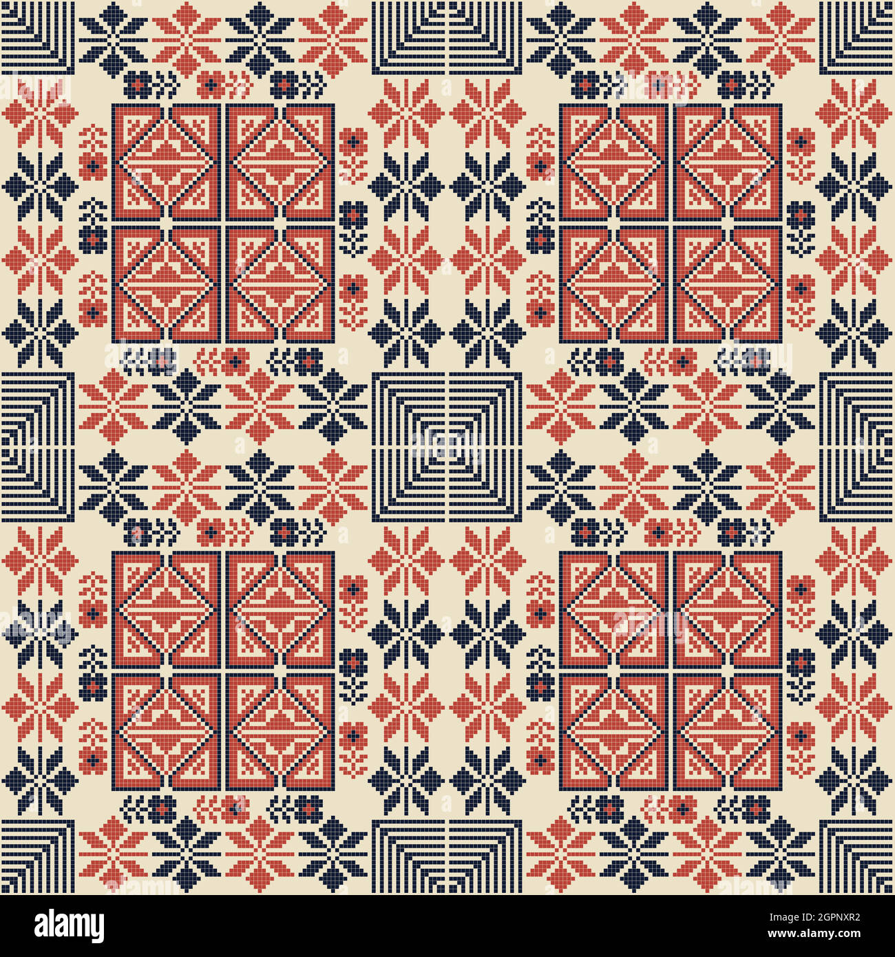 Palestinian embroidery pattern Stock Vector Image & Art - Alamy