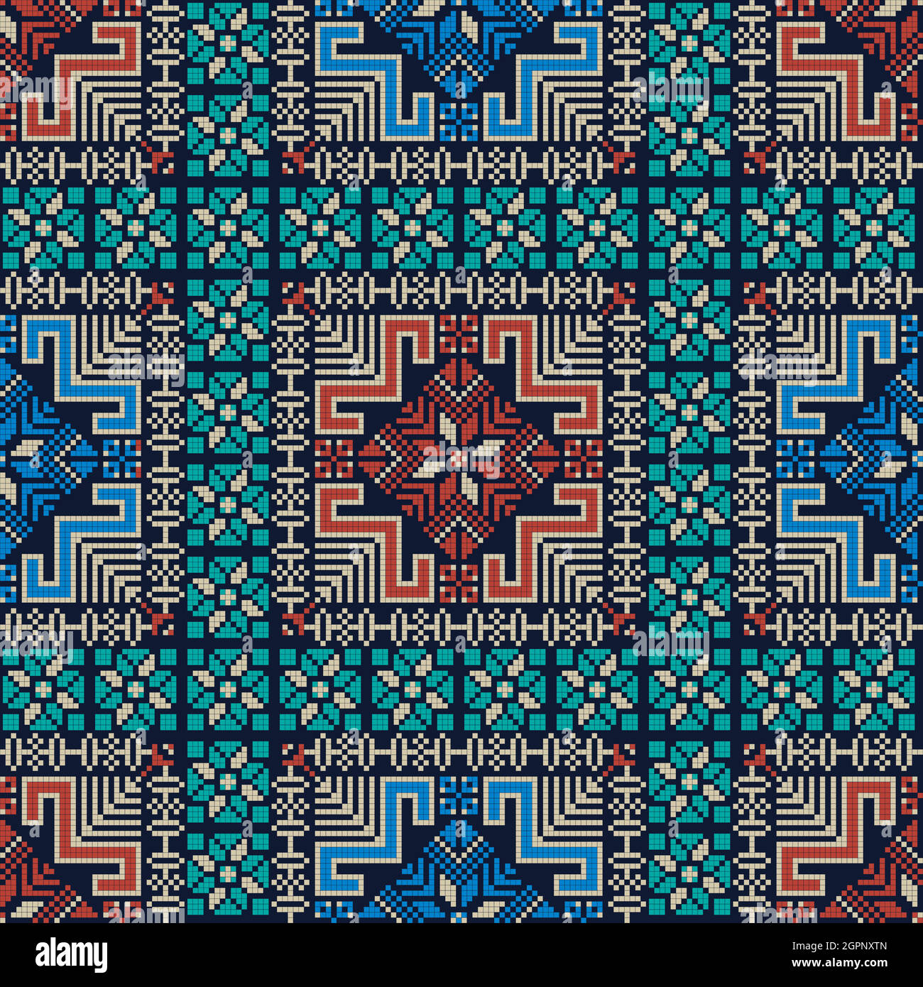 Palestinian embroidery pattern 292 Stock Vector Image & Art - Alamy