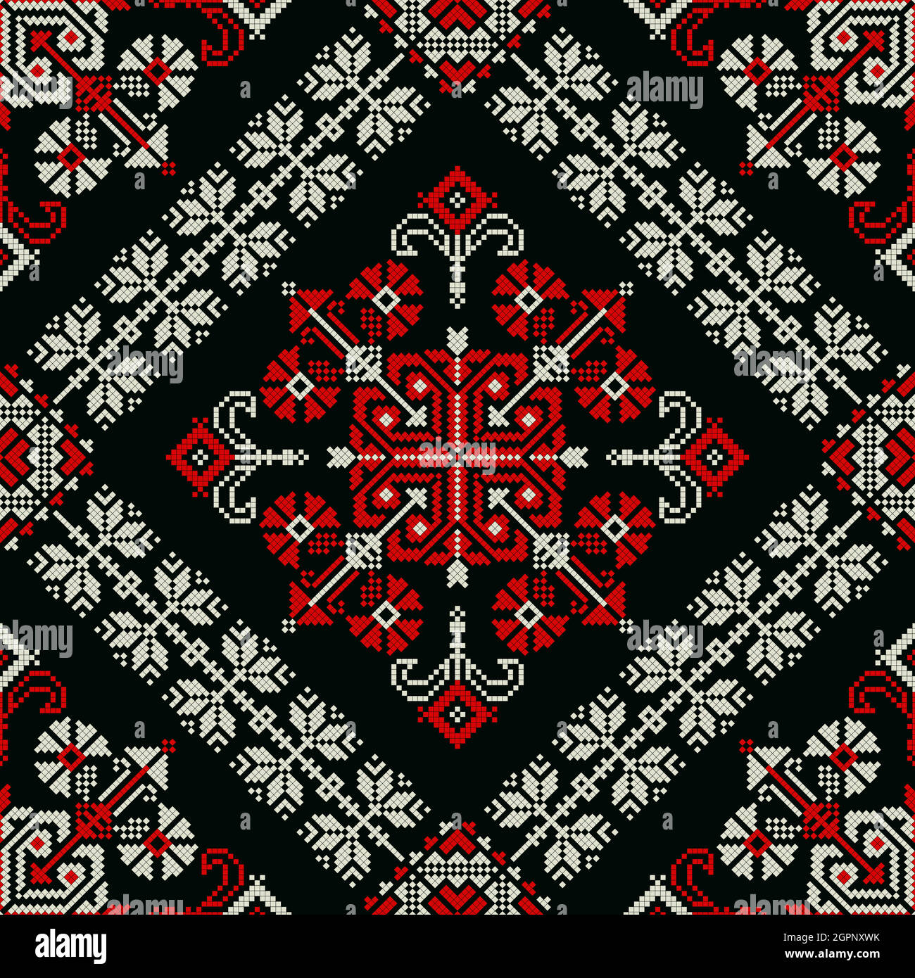 Romanian traditional pattern 172 Stock Vector Image & Art - Alamy