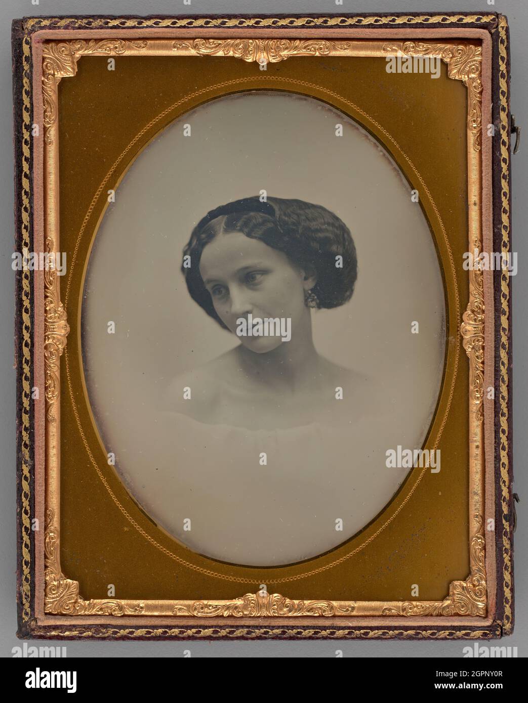 Untitled (Portrait of a Woman), 1850. Daguerreotype Stock Photo - Alamy