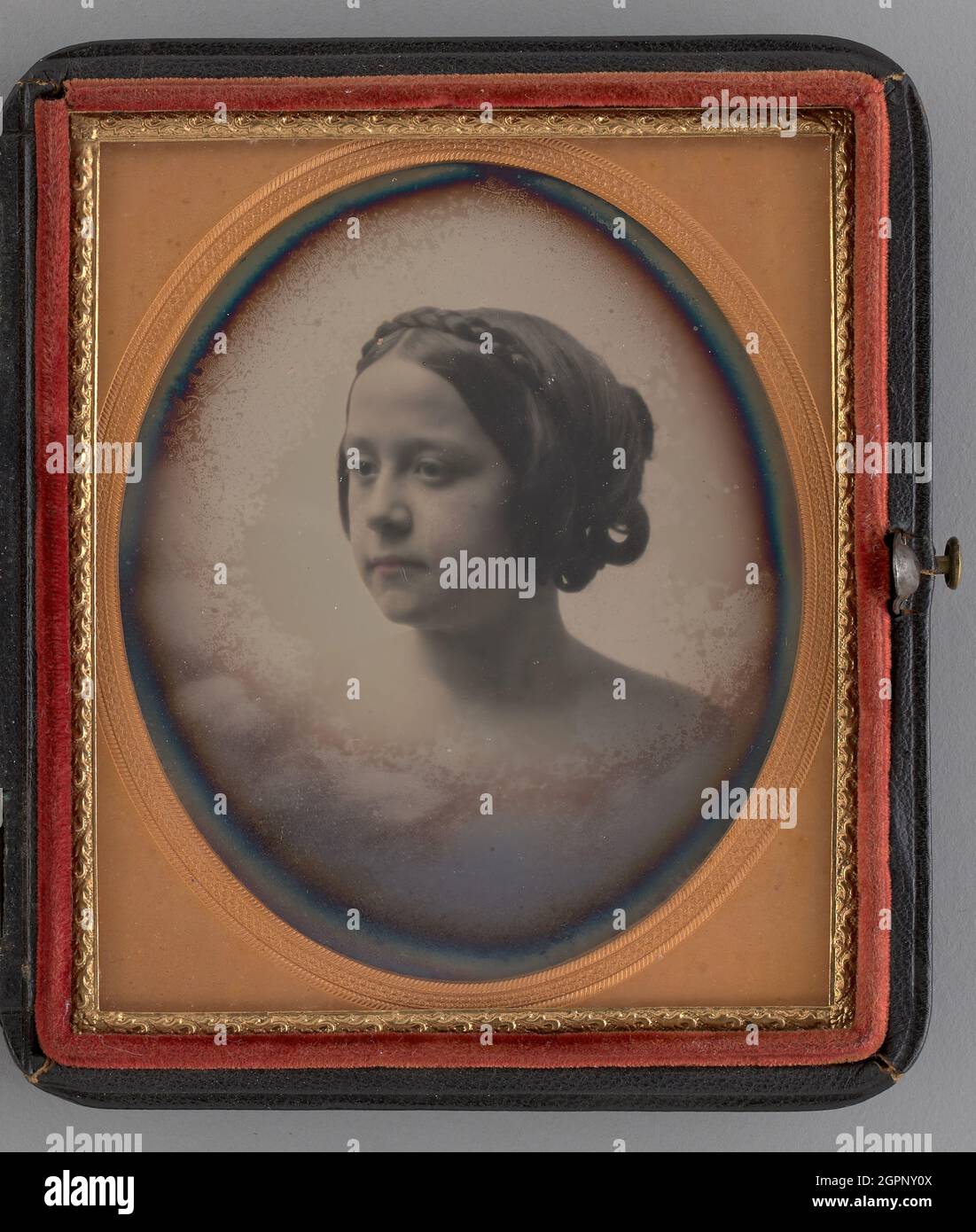 Untitled (Portrait of Girl), 1860. Daguerreotype Stock Photo - Alamy