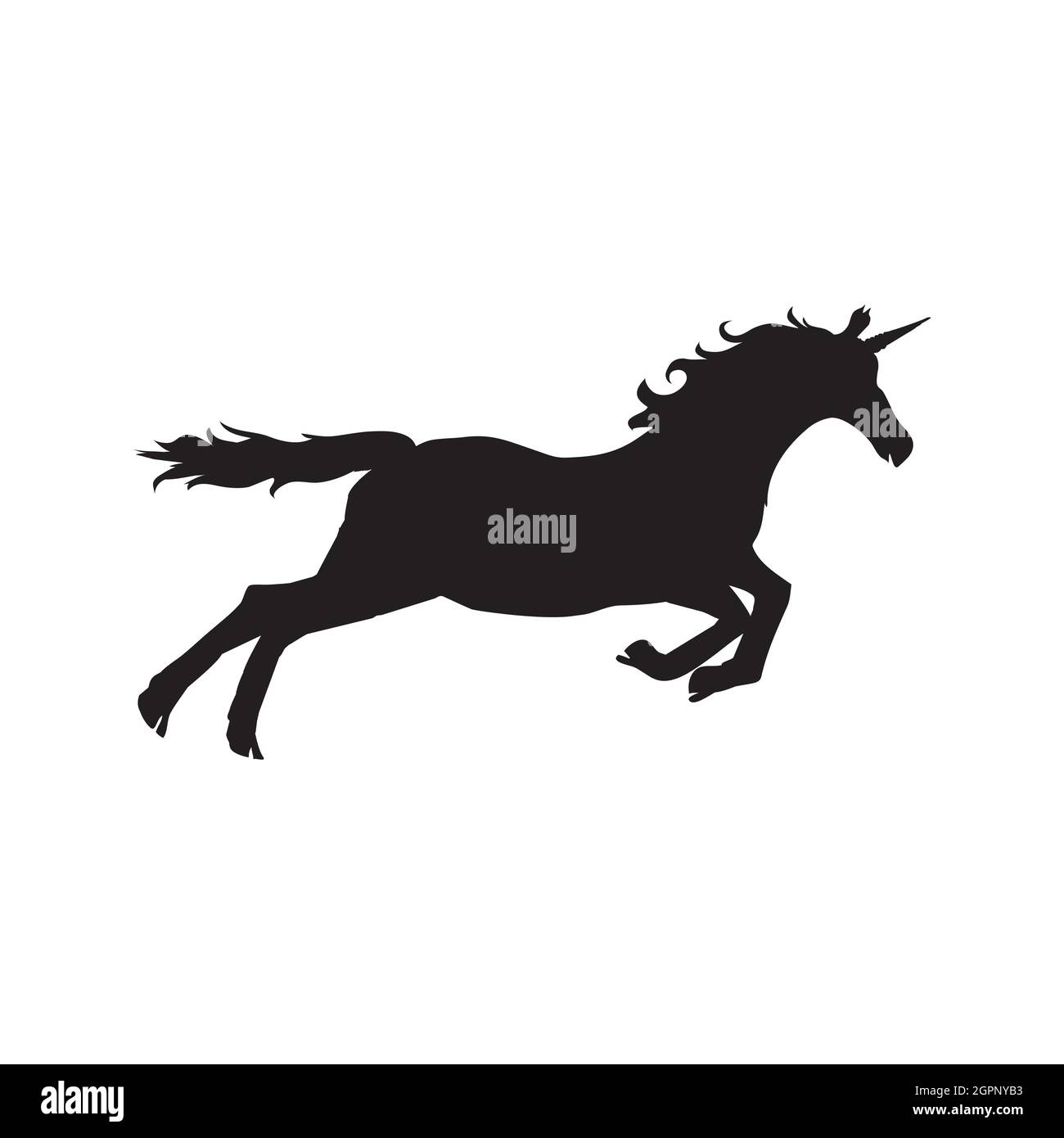 Running Unicorn Silhouette