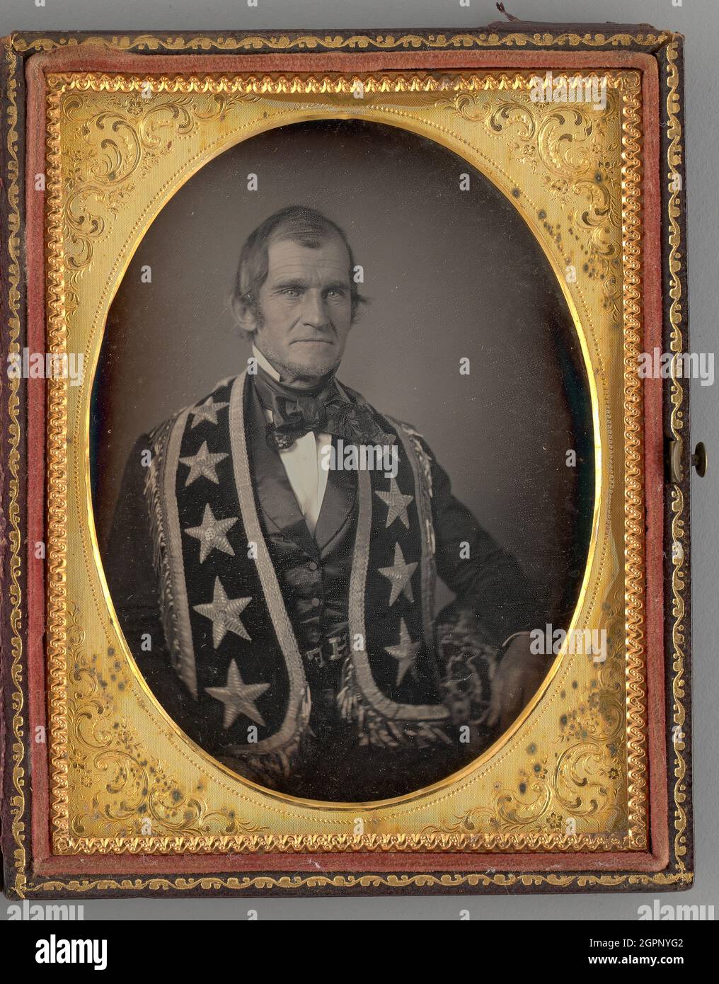 Untitled (Portrait of Charles Darling), 1854. [Man wearing masonic ...