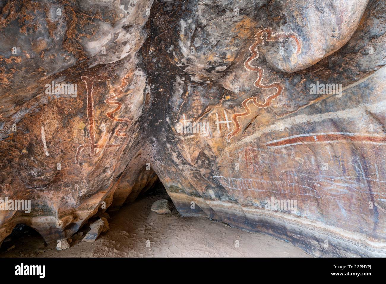 Mungana Rock Art site, Chillagoe-Mungana Caves National Park, North ...