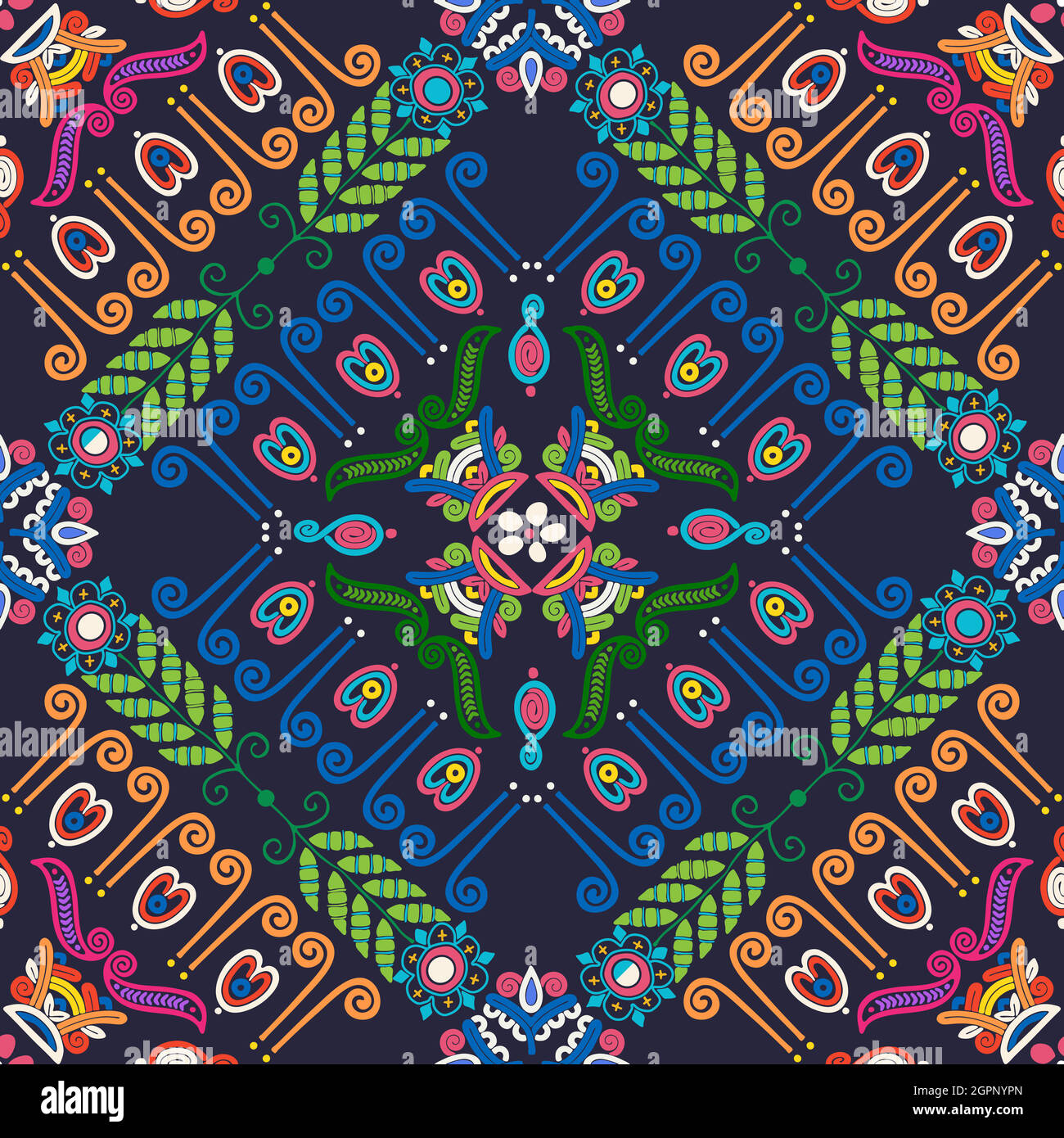 Hungarian embroidery pattern 75 Stock Vector Image & Art - Alamy
