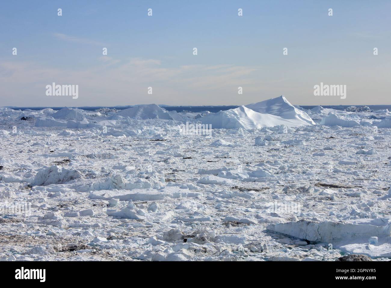 Coastal scenery with ice fields Stock Photo - Alamy