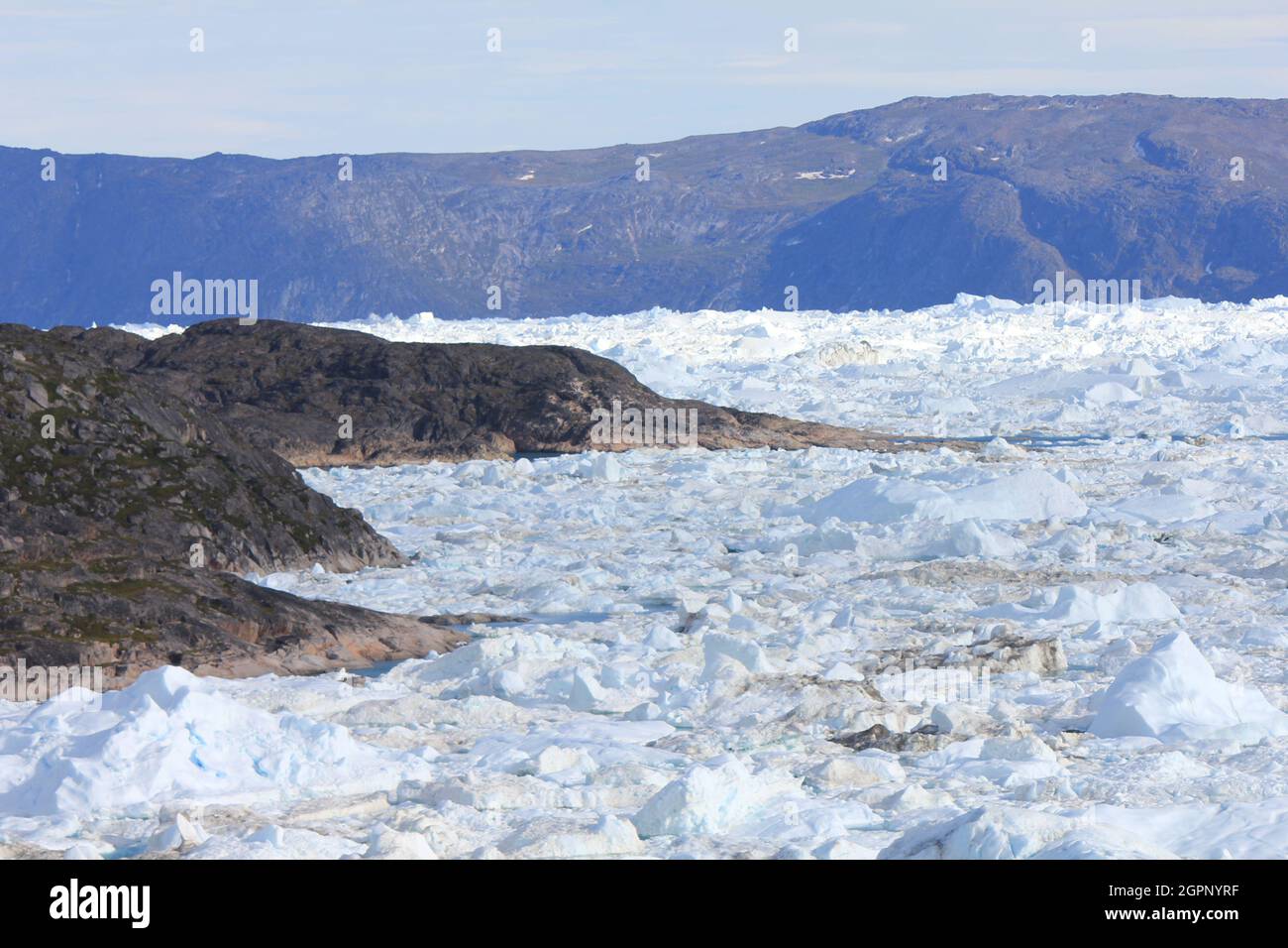 Coastal scenery with ice fields Stock Photo - Alamy
