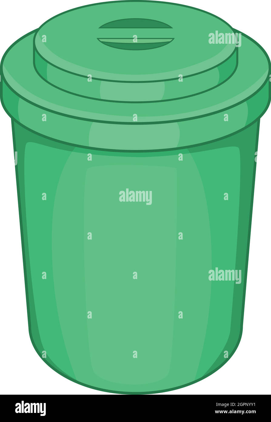 Green plastic cup icon, cartoon style Stock Vector Image & Art - Alamy