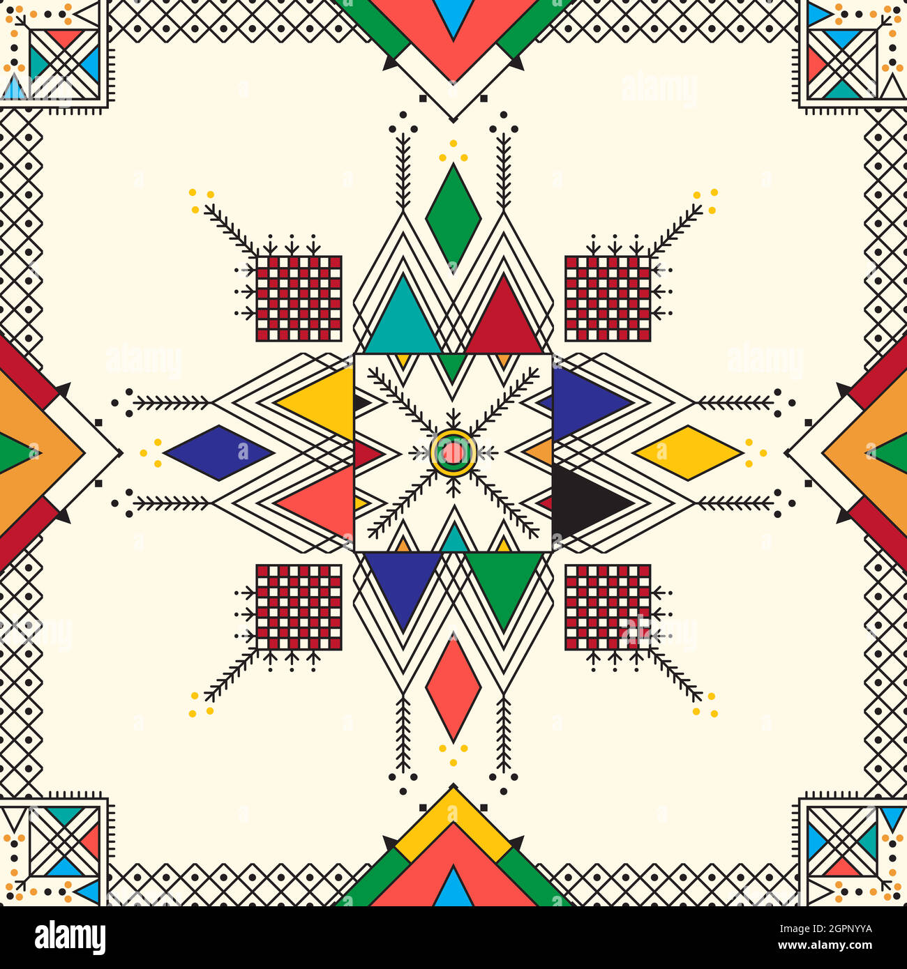 Al-Qatt Al-Asiri pattern 14 Stock Vector Image & Art - Alamy