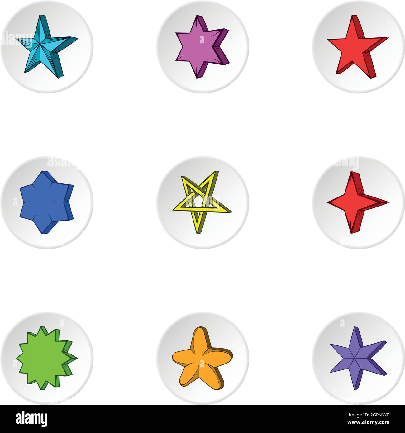 Modern geometric icons Stock Vector Images - Alamy