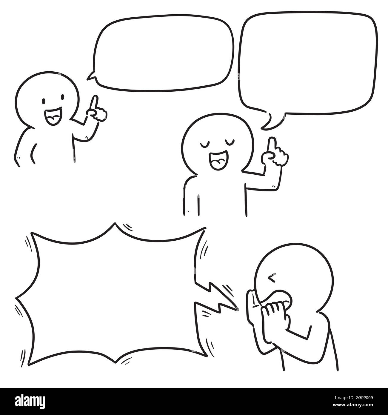 vector set of people talking Stock Vector Image & Art - Alamy