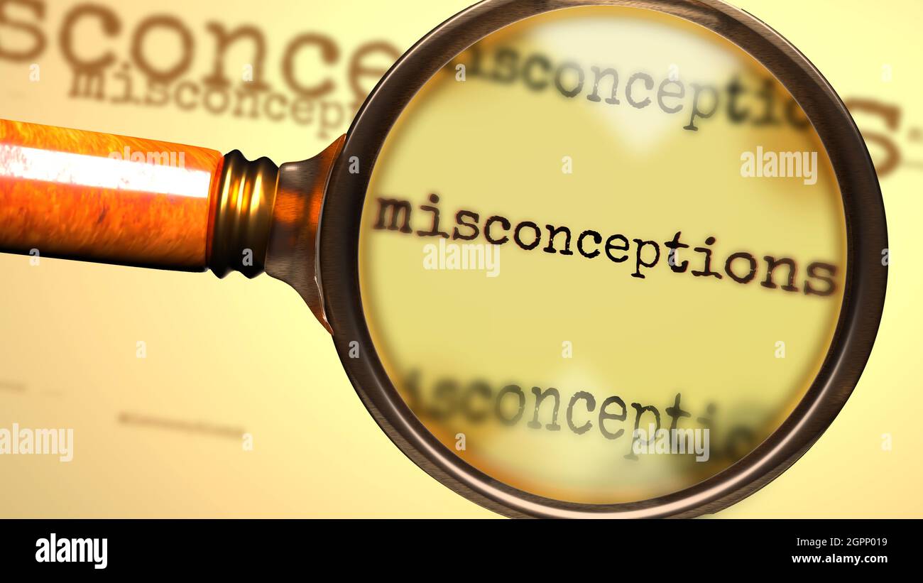 Idea misconceptions hi-res stock photography and images - Alamy