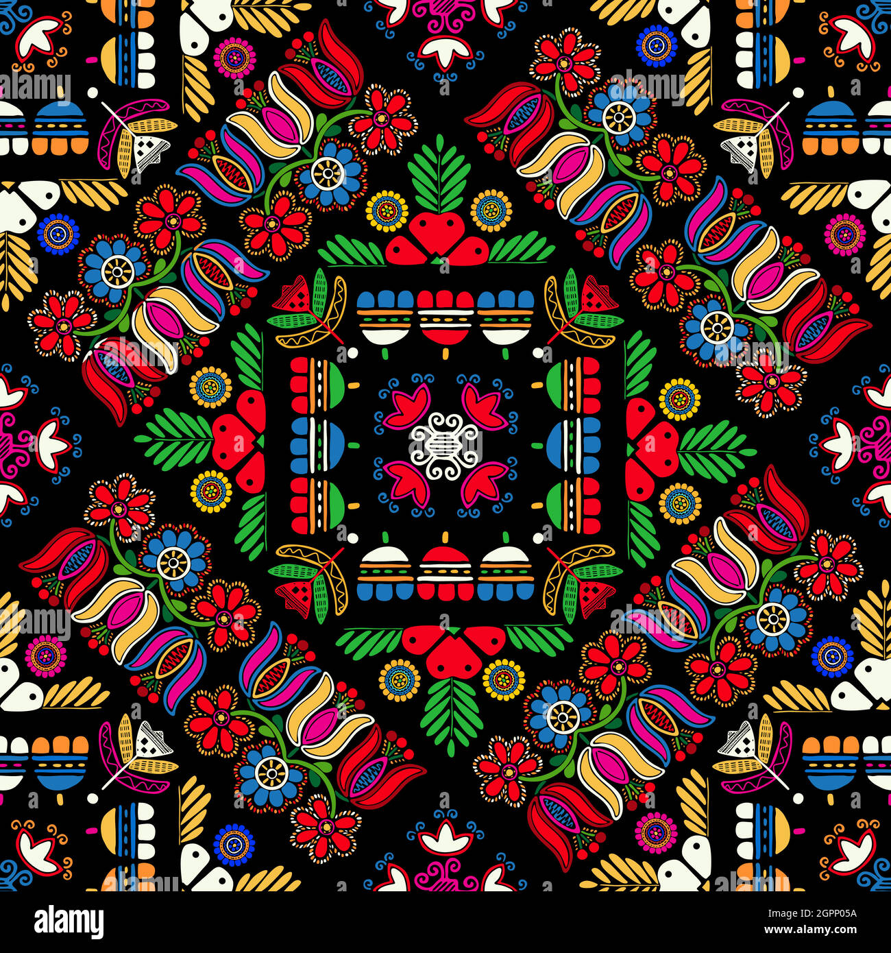 Hungarian embroidery pattern 29 Stock Vector Image & Art - Alamy