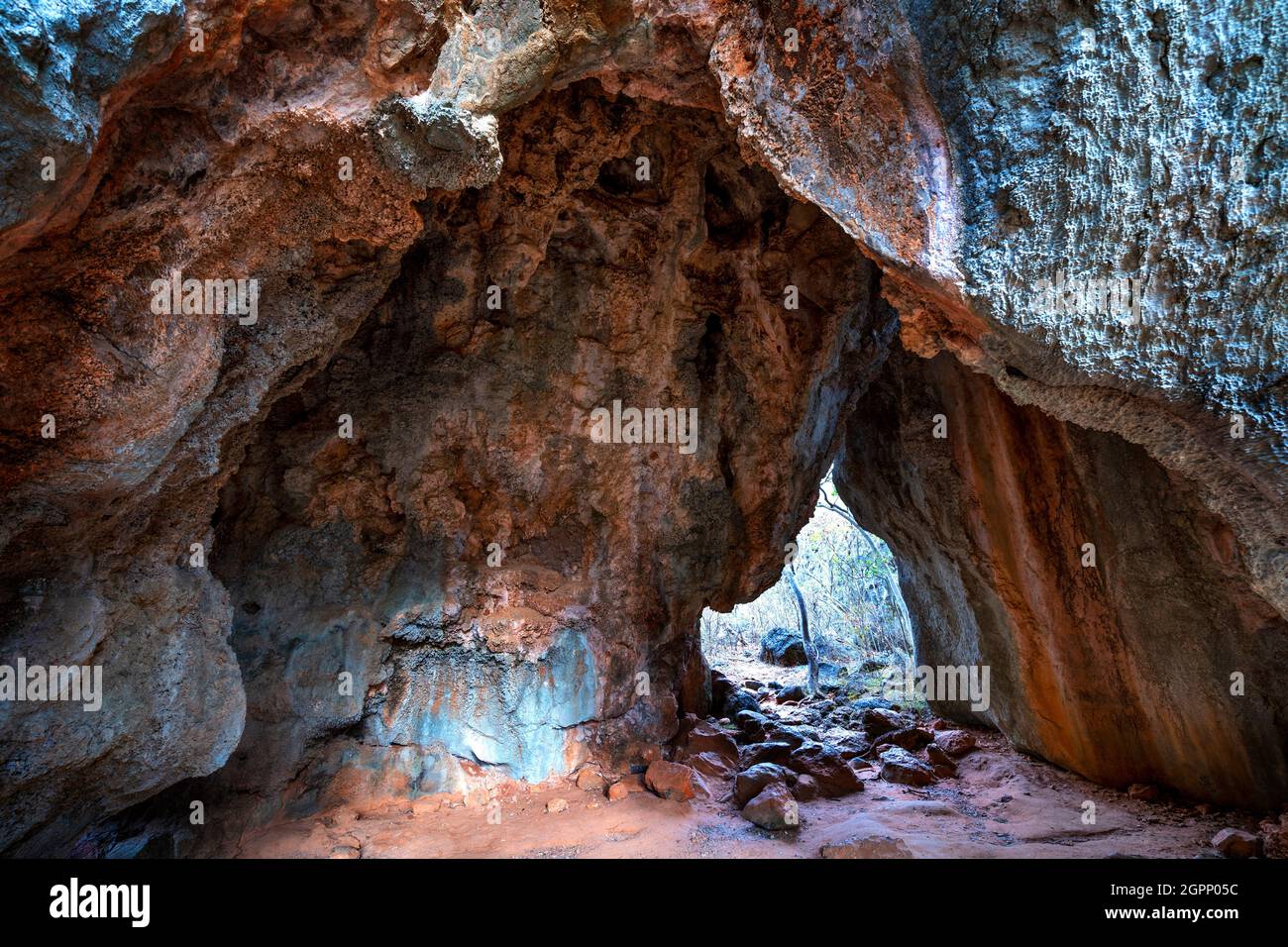 Cavern at the Archways, a semi-open cave system at Chillagoe-Mungana ...