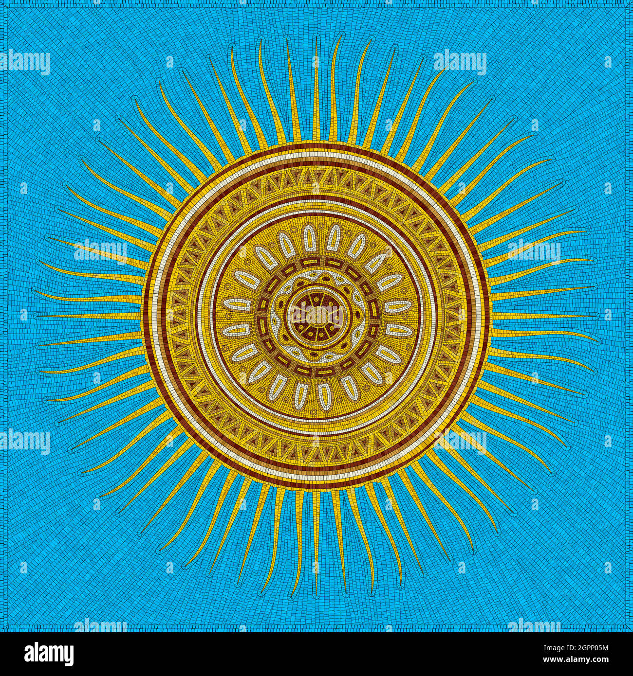 Round mosaic Stock Vector Images - Alamy