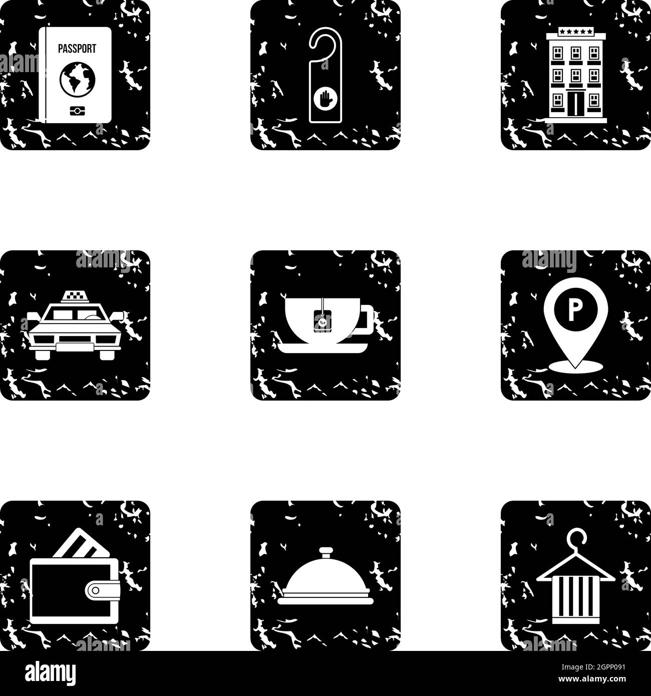 Hotel welcome sign Black and White Stock Photos & Images - Alamy