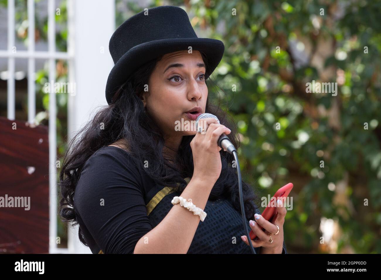 London, UK. 12th September, 2021. Local residents and supporters of the ...