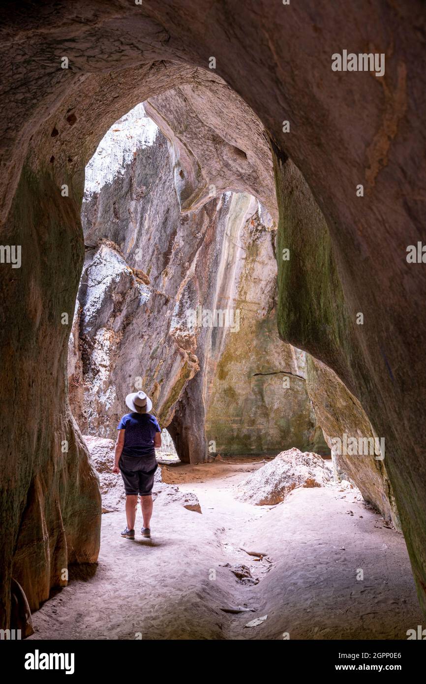 Cavern at the Archways, a semi-open cave system at Chillagoe-Mungana ...