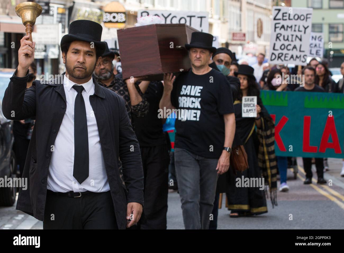 London, UK. 12th September, 2021. Local residents and supporters of the ...