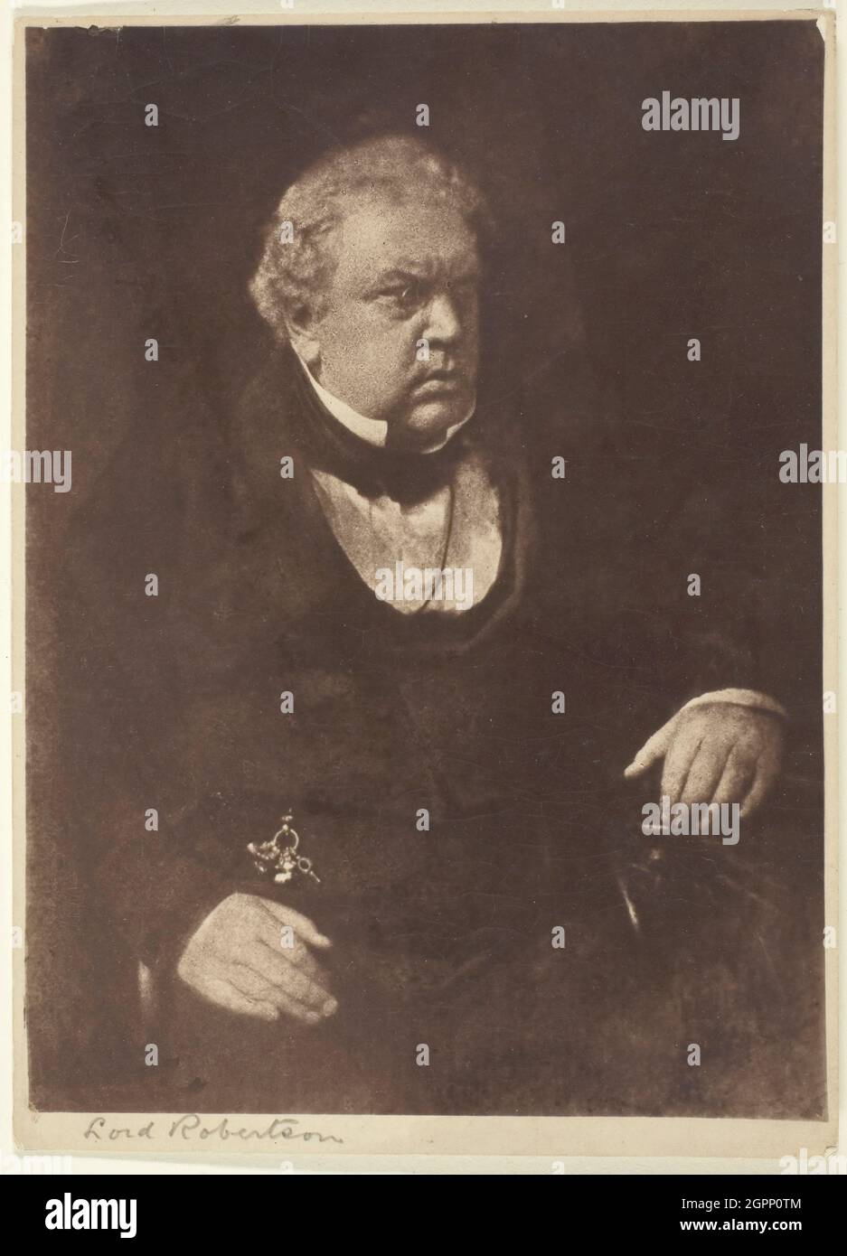 Lord Robertson, 1843/46, printed 1890/1900. Carbon print Stock Photo ...
