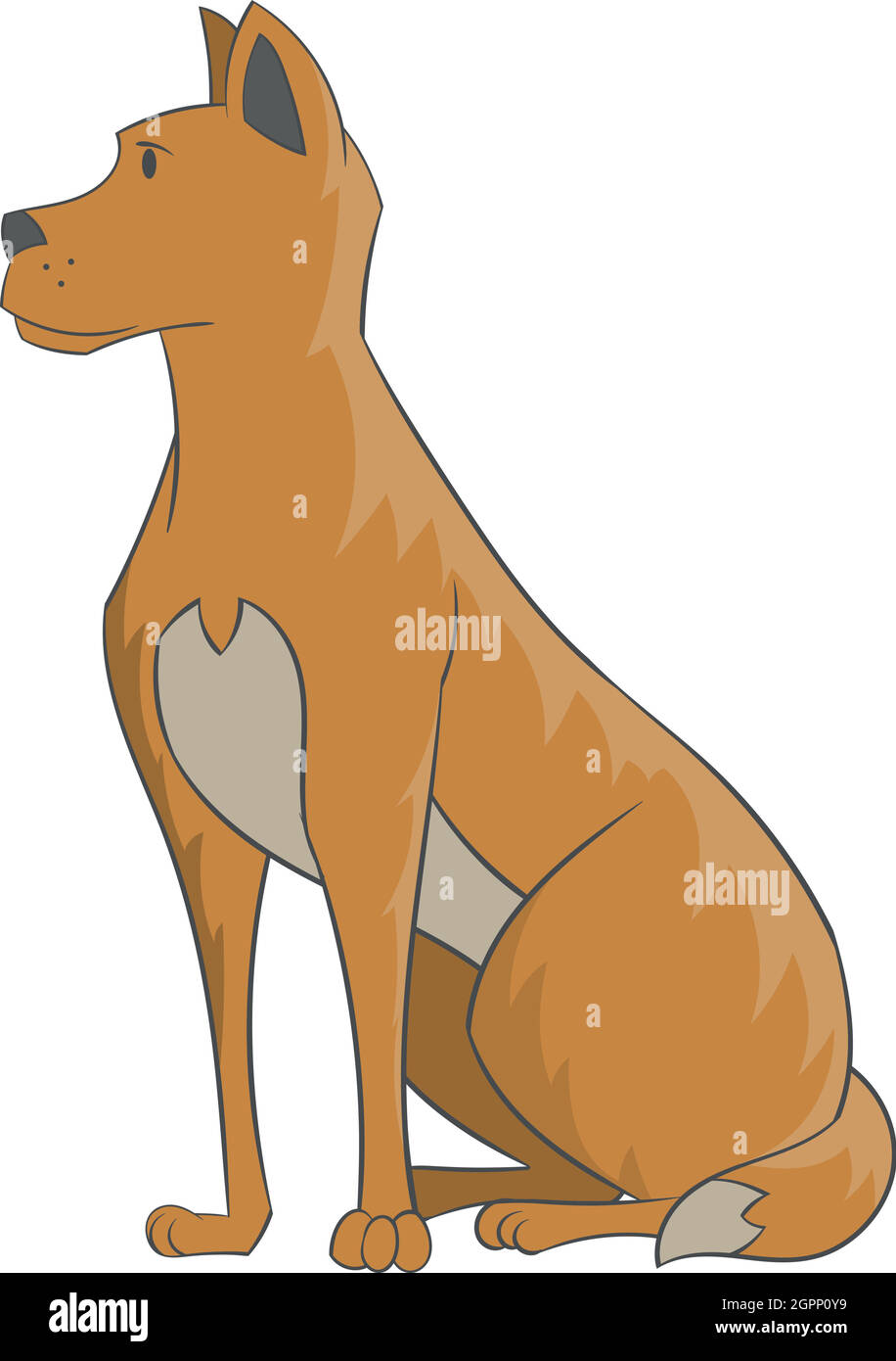 Adorable active dog purebred Stock Vector Images - Alamy