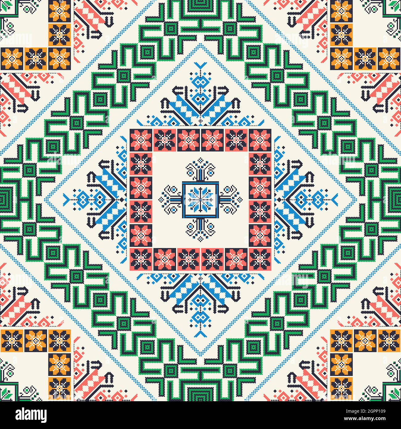 Romanian traditional pattern 9 Stock Vector Image & Art - Alamy