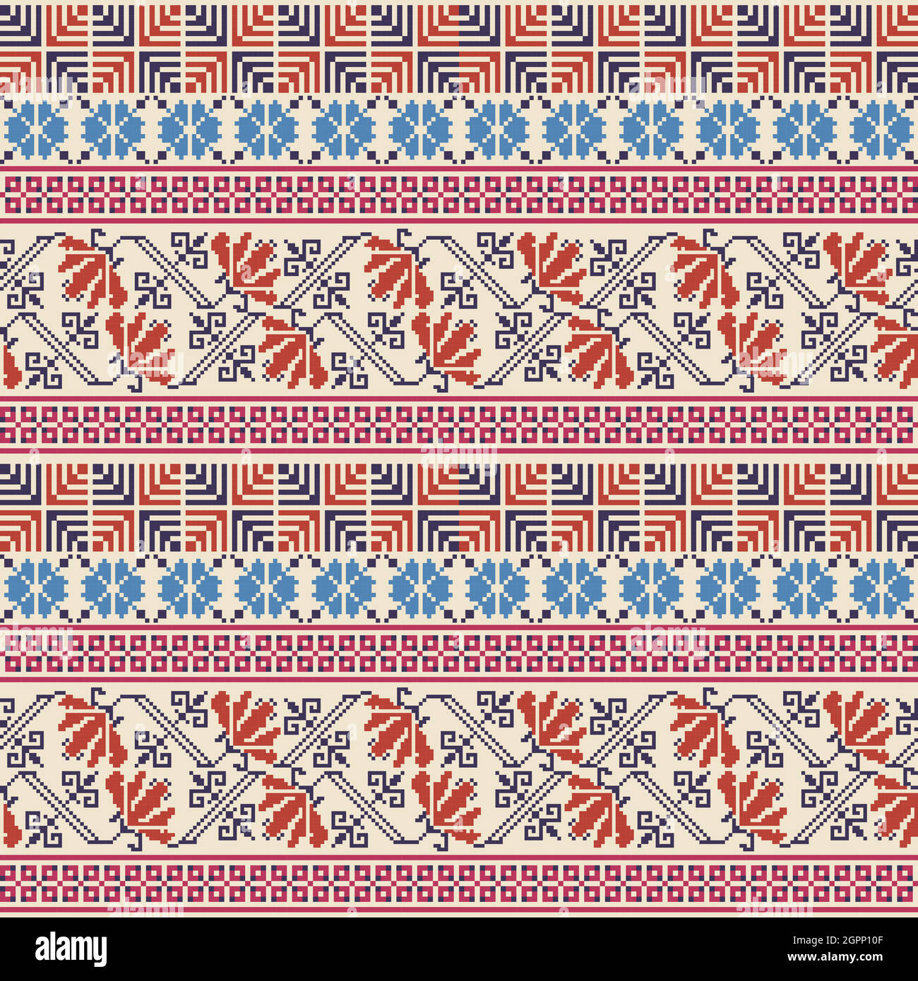 Palestinian embroidery pattern Stock Vector Image & Art - Alamy