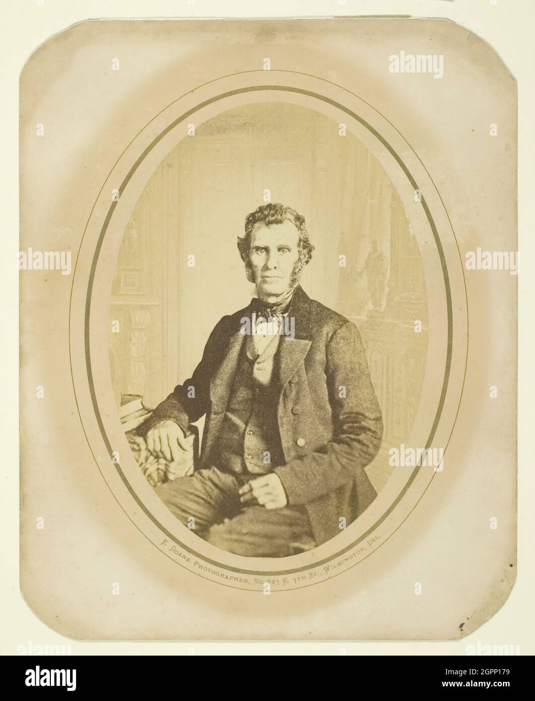Untitled (Portrait of a Man), 1850-1900. Albumen print Stock Photo - Alamy