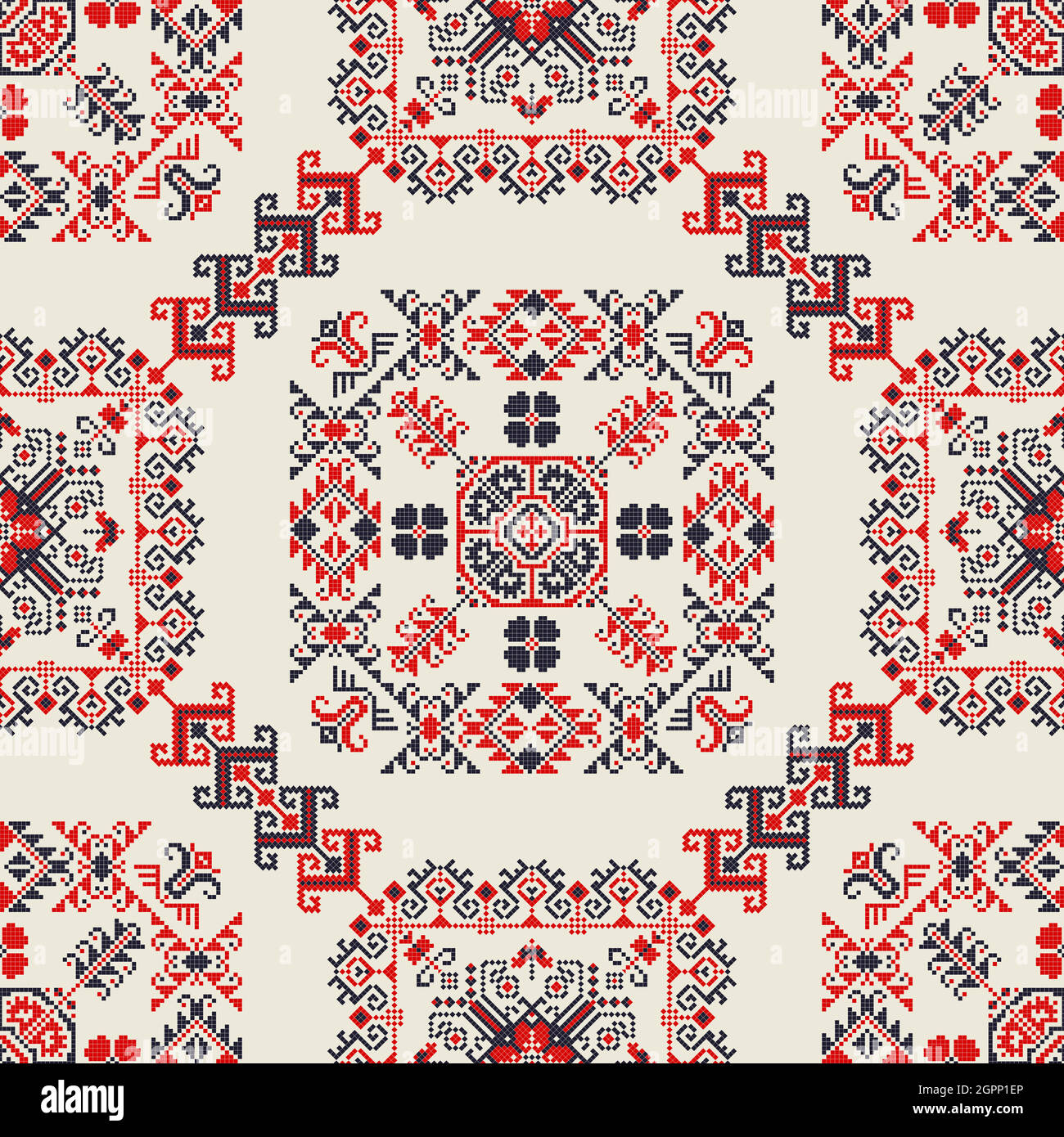 Romanian traditional pattern 158 Stock Vector Image & Art - Alamy