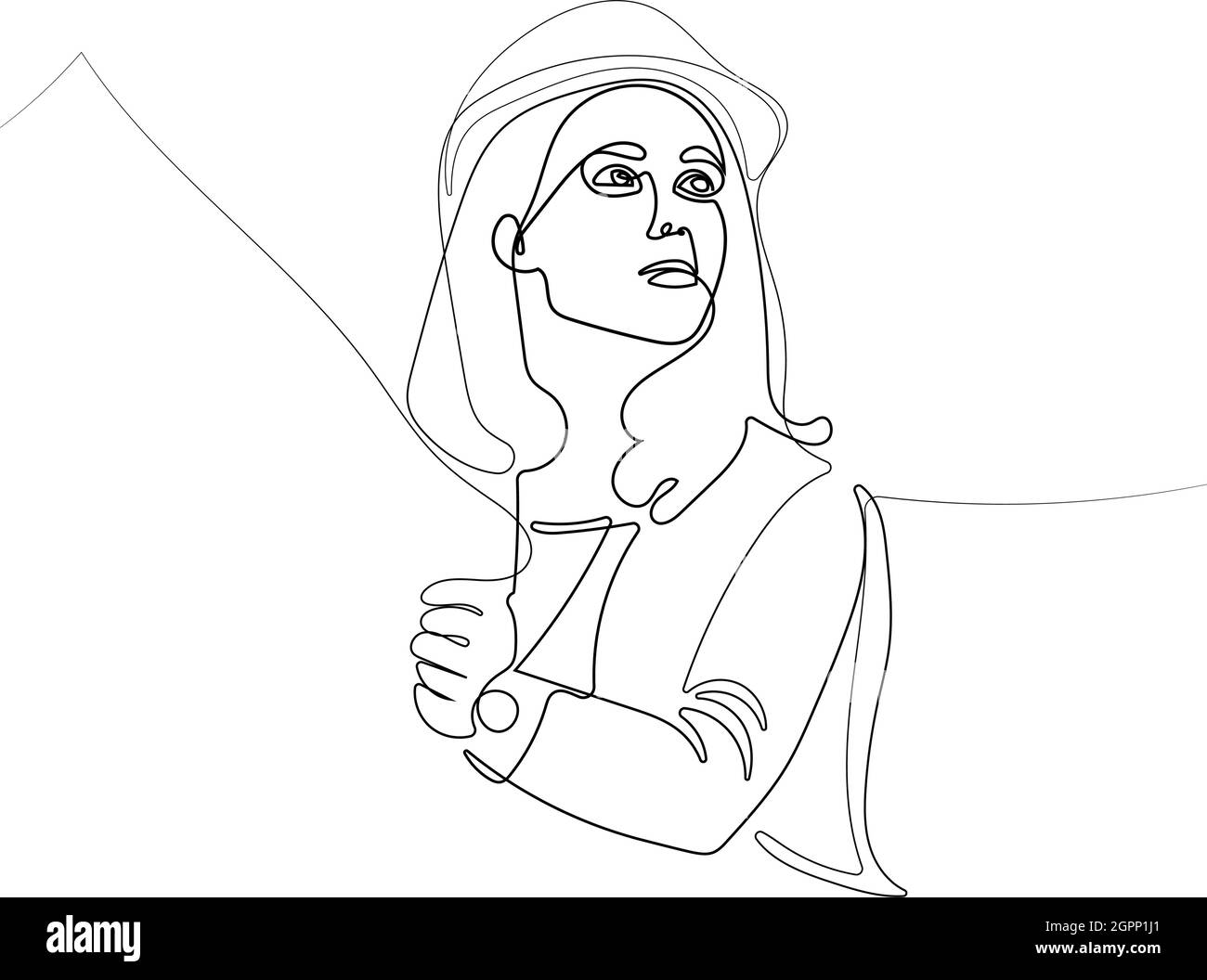 Portrait woman engineer Black and White Stock Photos & Images - Alamy