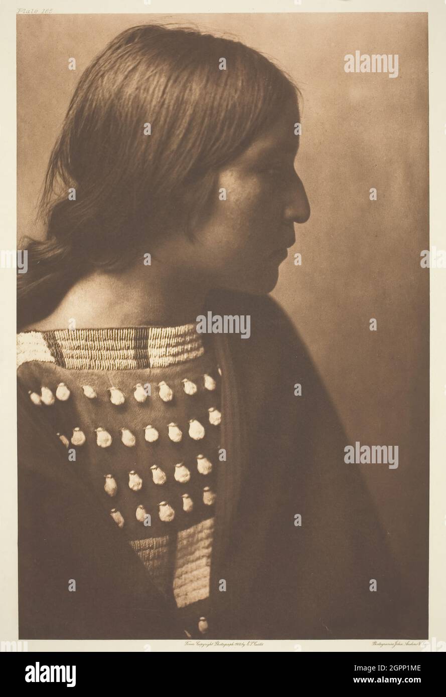 Arikara Girl, 1908. [Native American woman from North Dakota ...