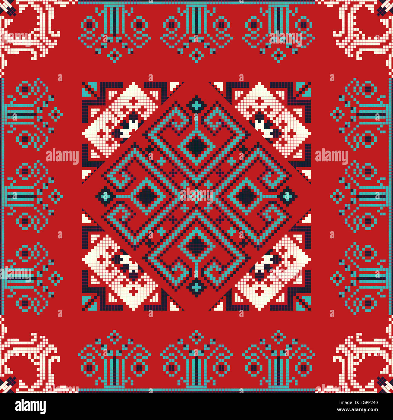 Romanian traditional pattern 185 Stock Vector Image & Art - Alamy