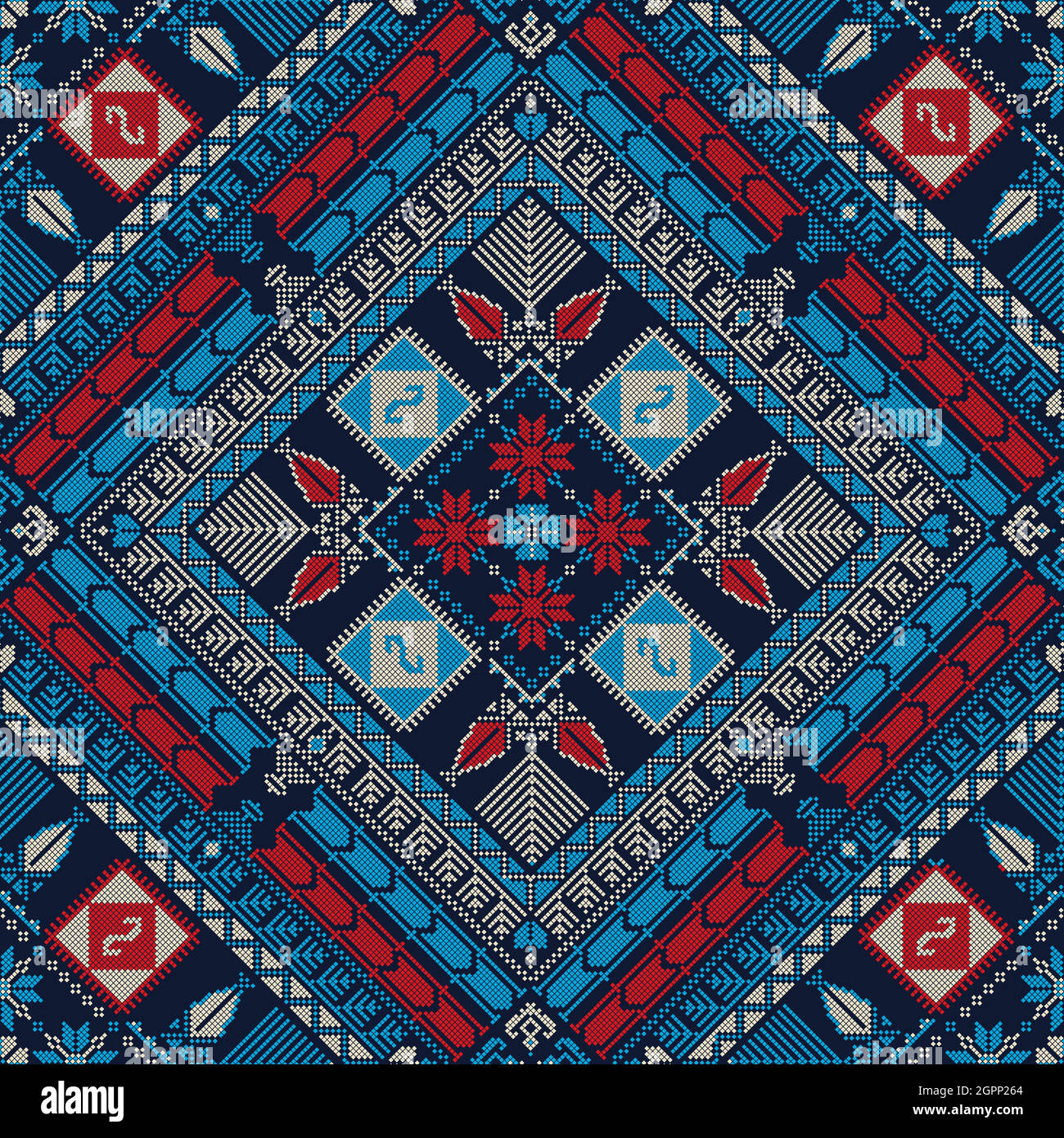 Traditional Palestinian Embroidery Pattern 6 Stock Vector Image & Art ...