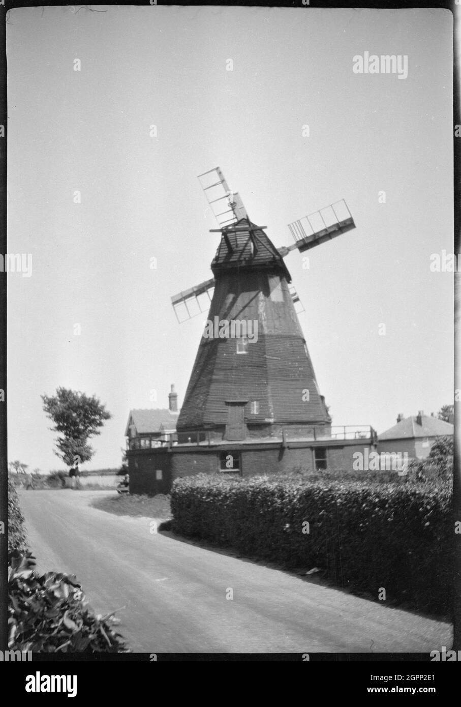 Martin Windmill, East Langdon, Langdon, Dover, Kent, 1929. A view of ...