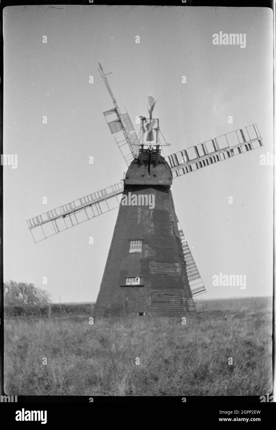 Bekesbourne Mill, Bekesbourne, Adisham, Canterbury, Kent, 1929. A view ...
