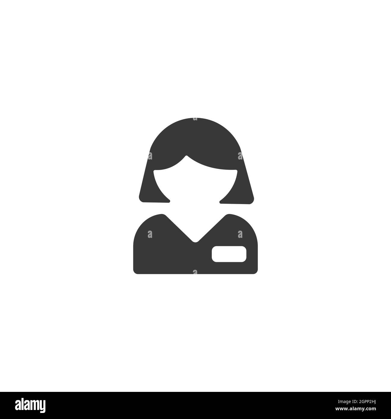 Worker illustration woman working Black and White Stock Photos & Images ...