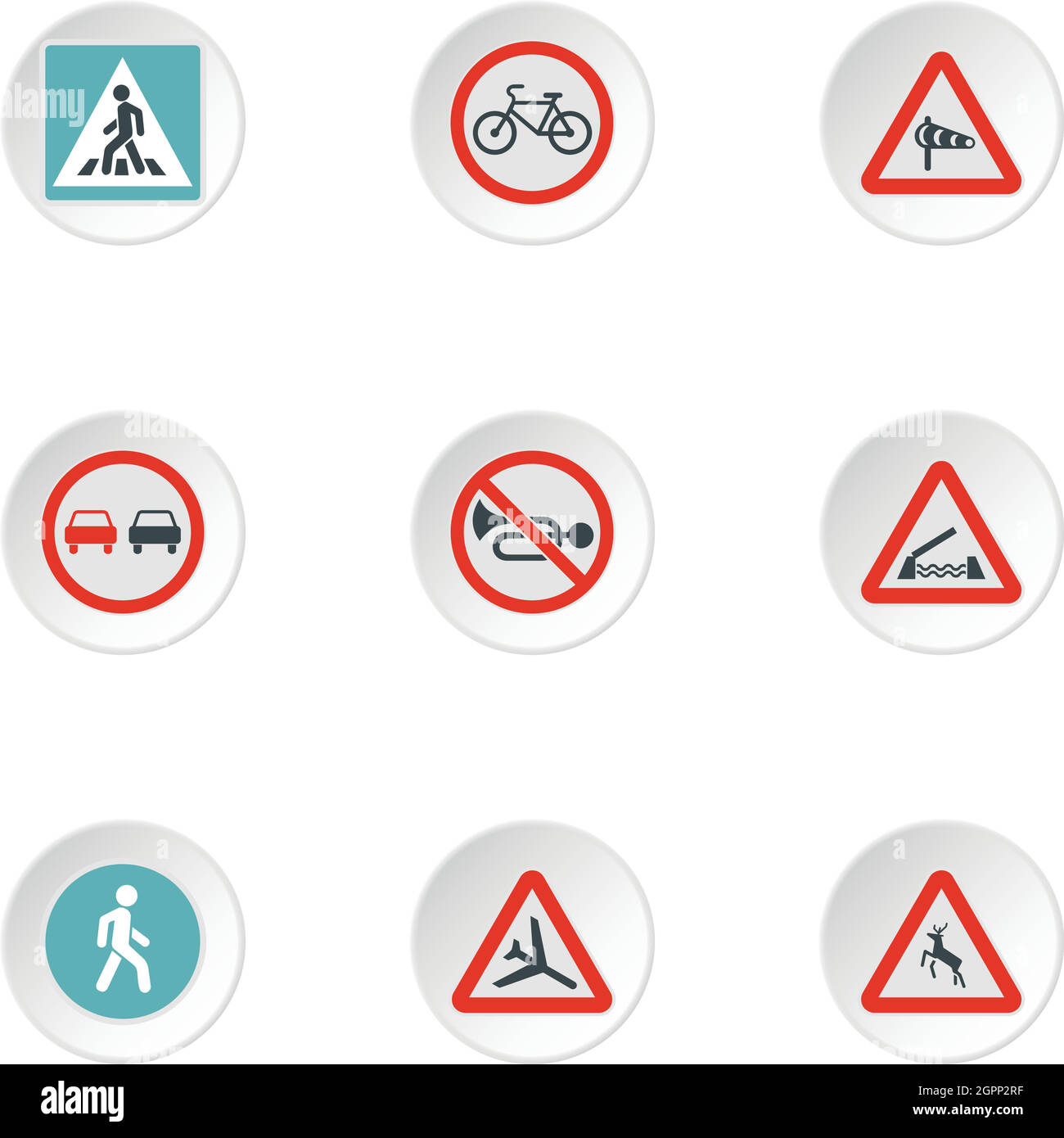 Pedestrian signal sign on Stock Vector Images - Alamy