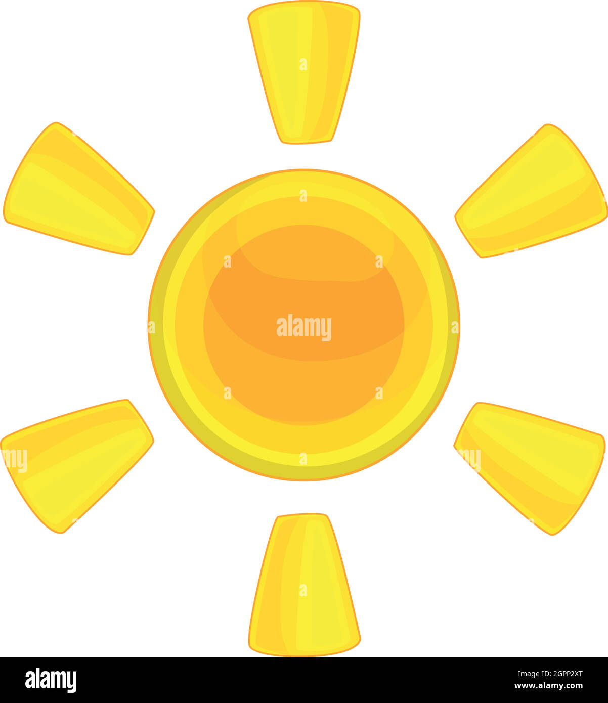 Sun icon, cartoon style Stock Vector Image & Art - Alamy