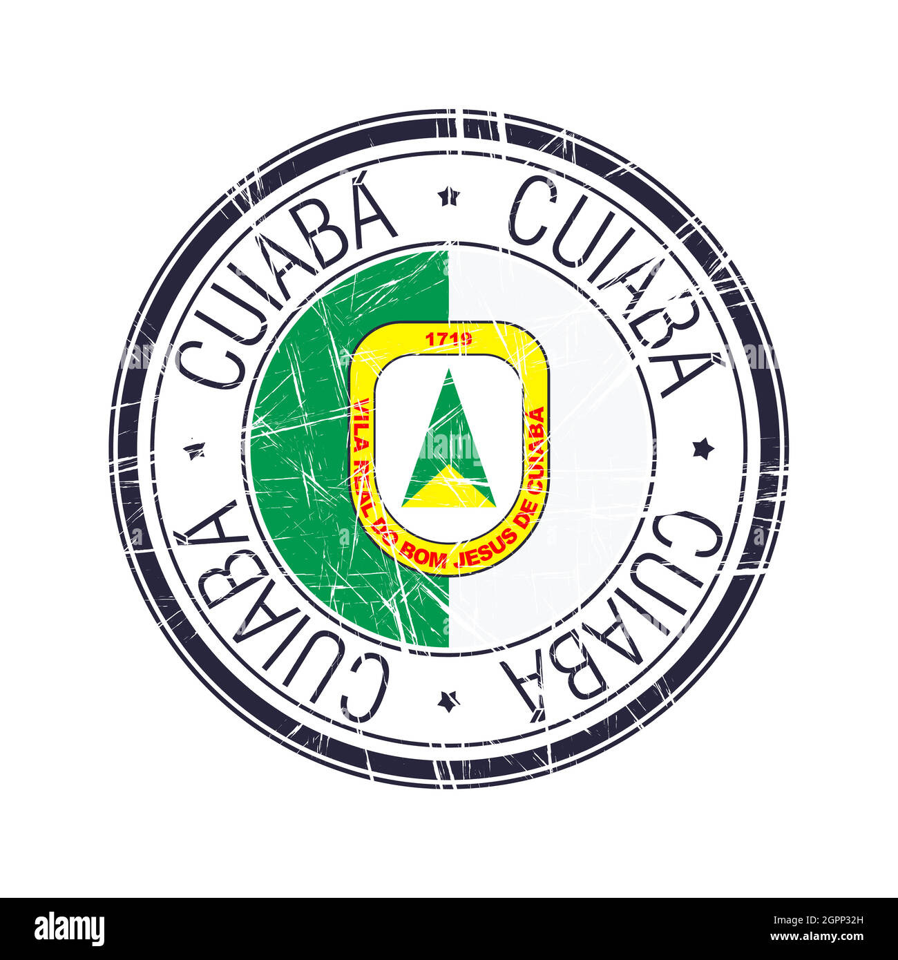 Flag of cuiaba Stock Vector Images - Alamy